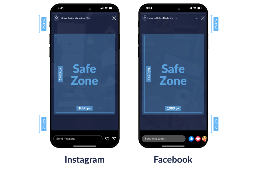 Social Media Safe Zones – Spezifikationen & Empfehlungen